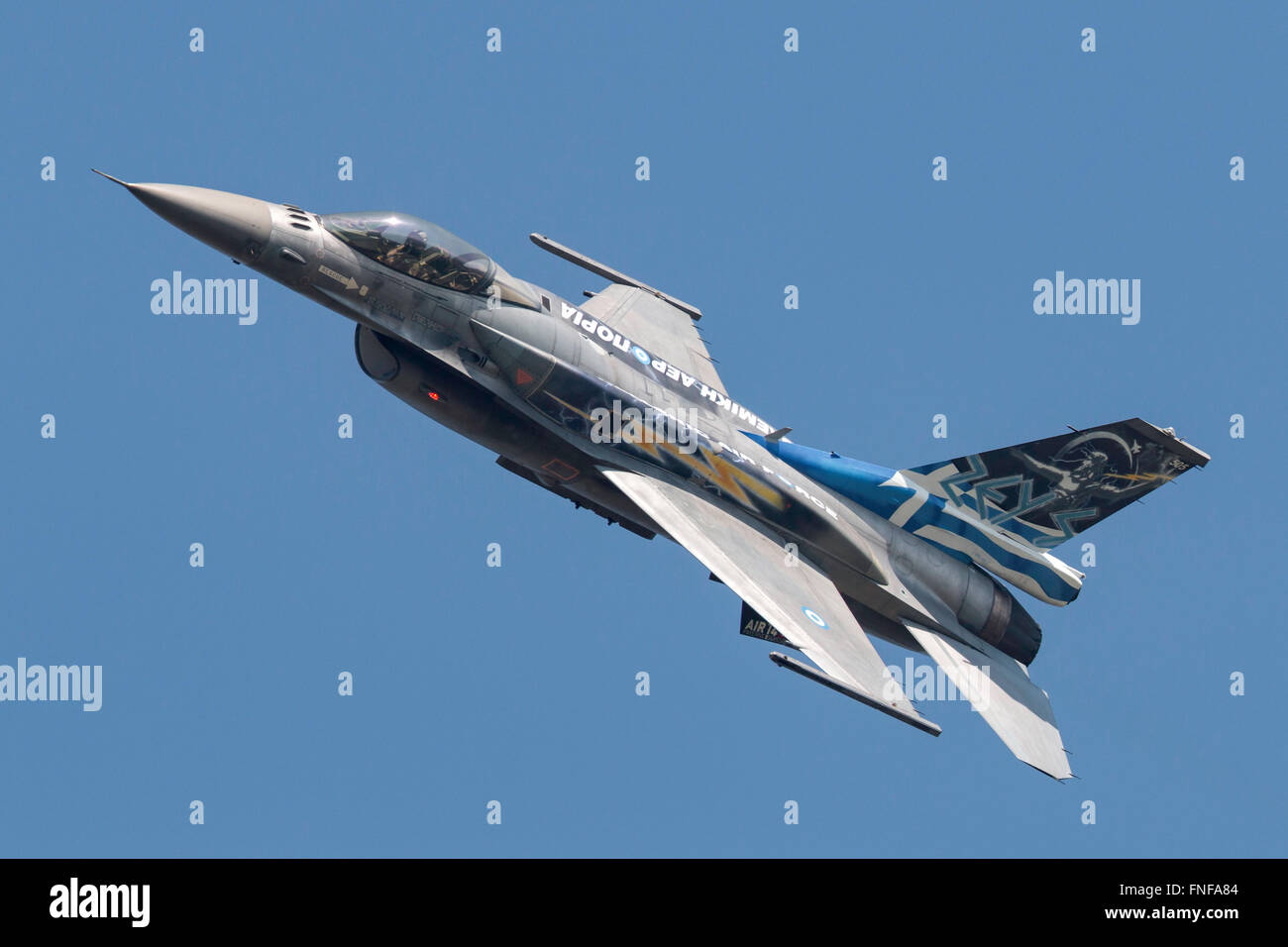 Lockheed Martin F-16 Fighting Falcon marked in the special colours of ...