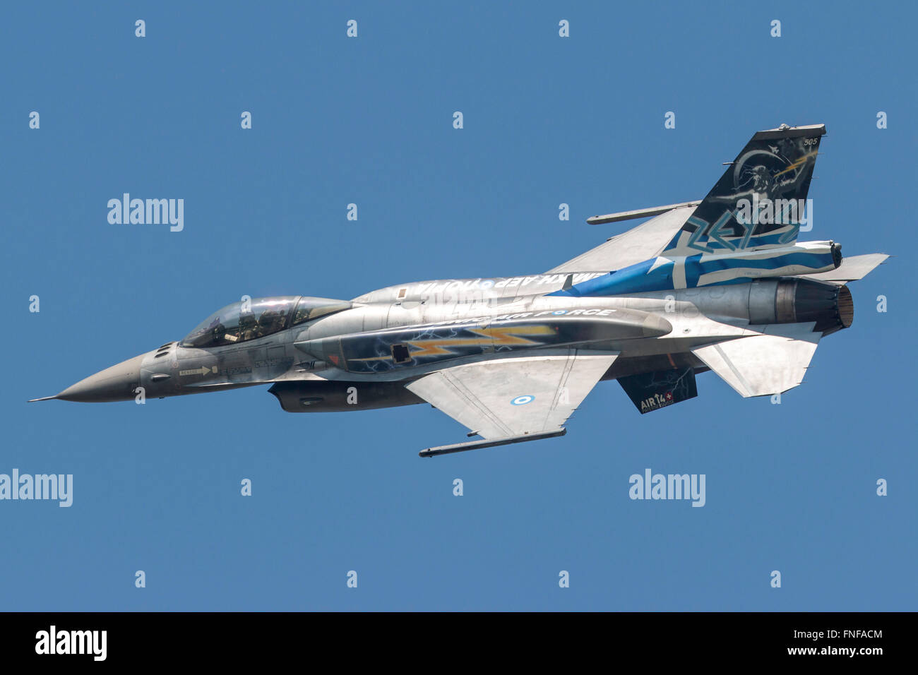 Lockheed Martin F-16 Fighting Falcon marked in the special colours of ...