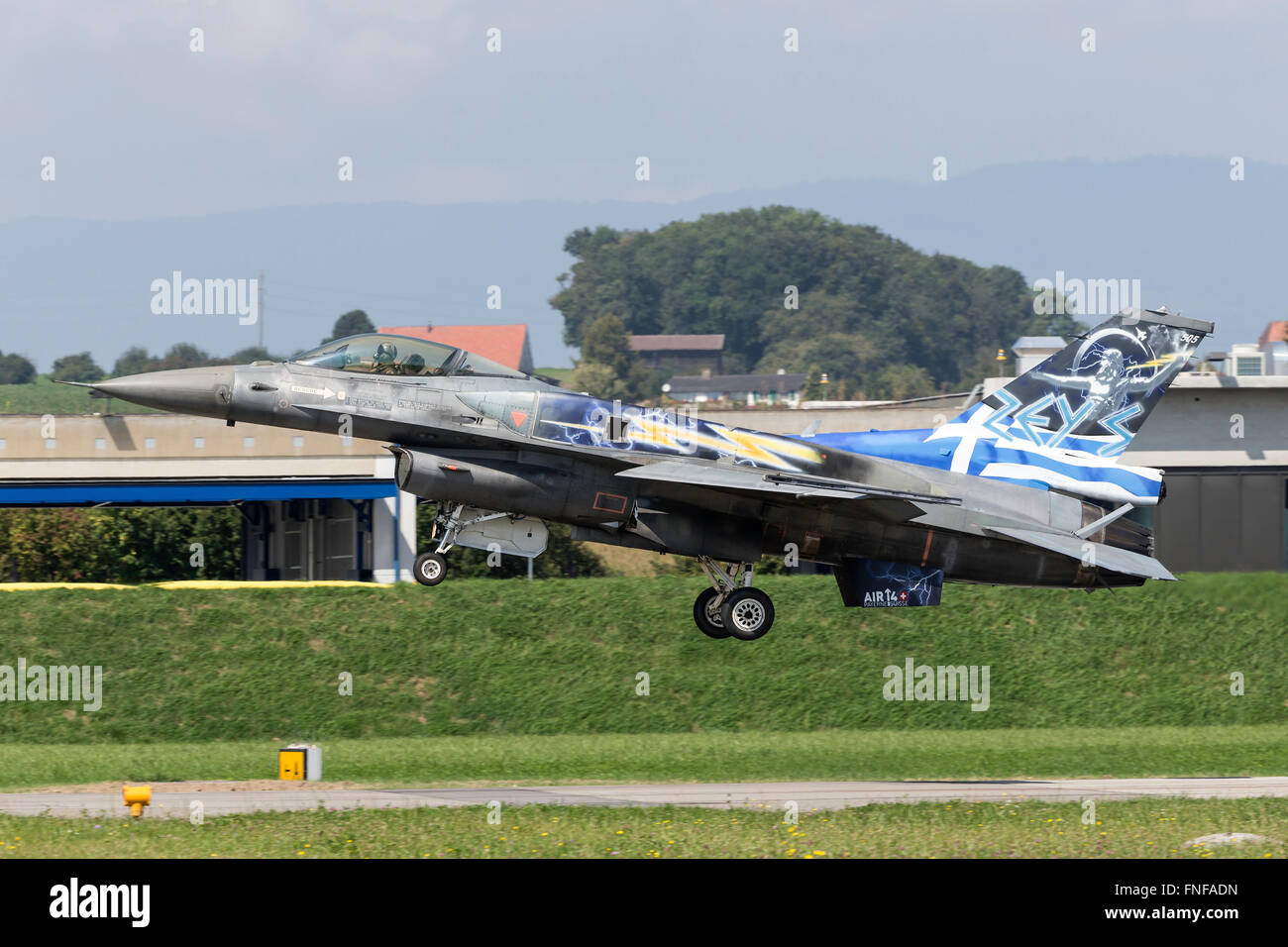 Lockheed Martin F-16 Fighting Falcon marked in the special colours of ...
