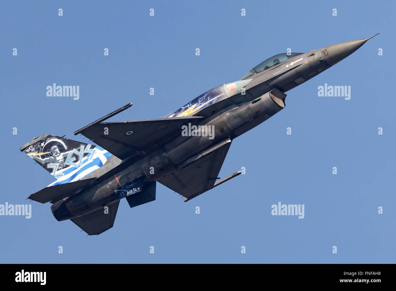 Lockheed Martin F-16 Fighting Falcon marked in the special colours of ...