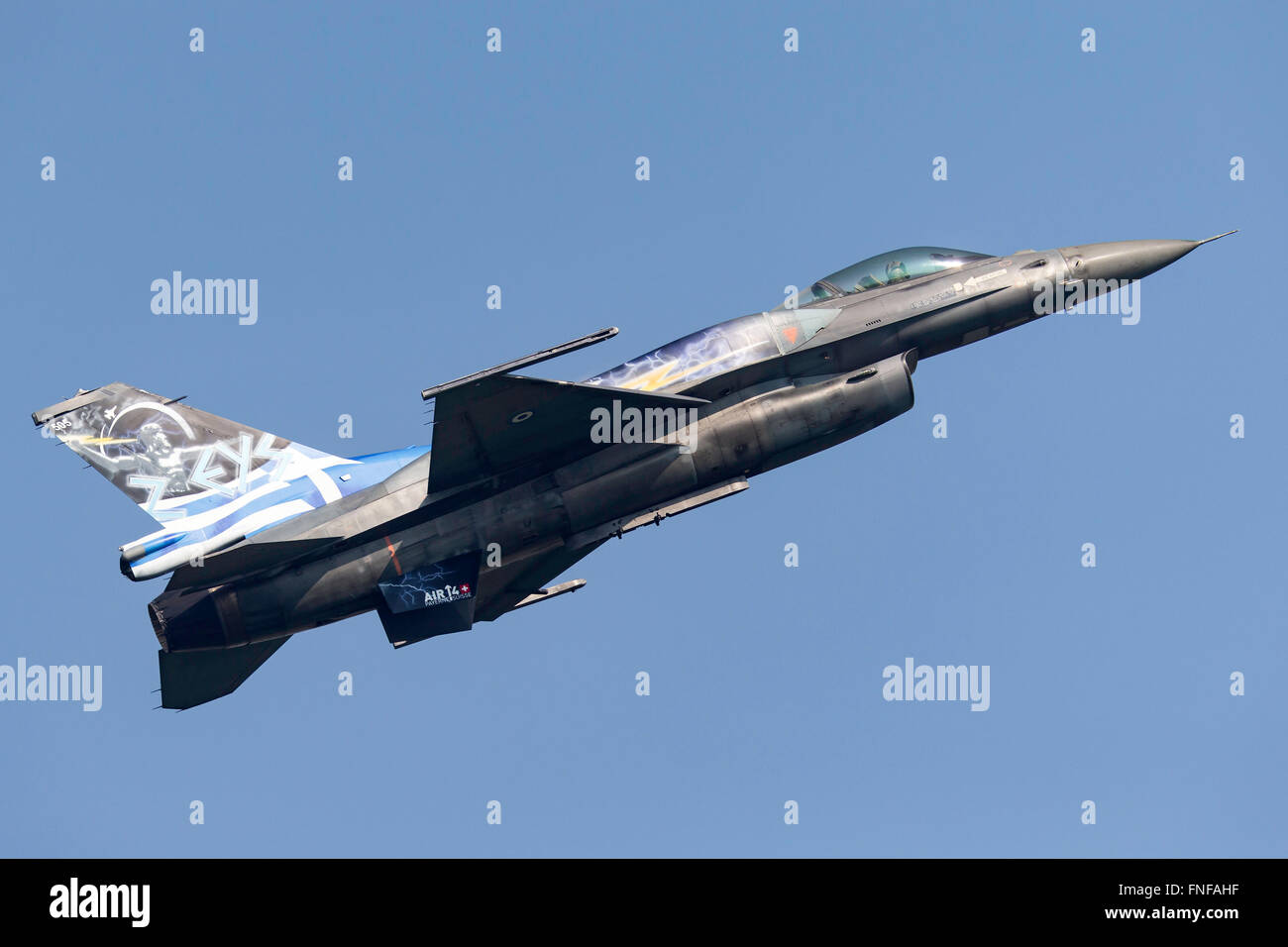Lockheed Martin F-16 Fighting Falcon marked in the special colours of ...