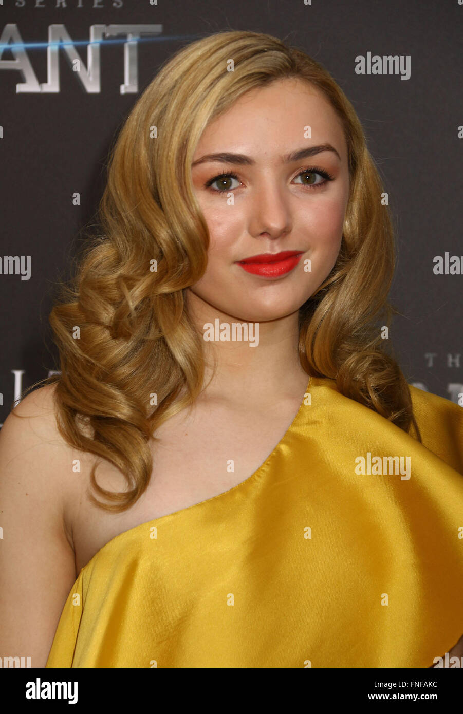 New York, USA. 14th Mar, 2016. Actress PEYTON LIST attends the World ...