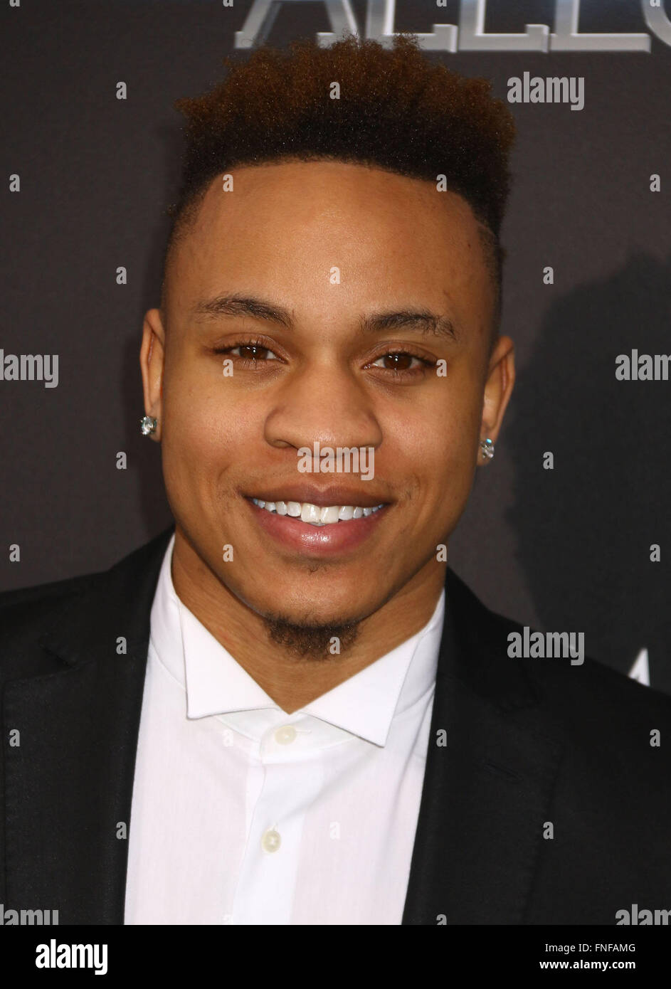 New York, USA. 14th Mar, 2016. Singer ROTIMI attends the World Premiere ...