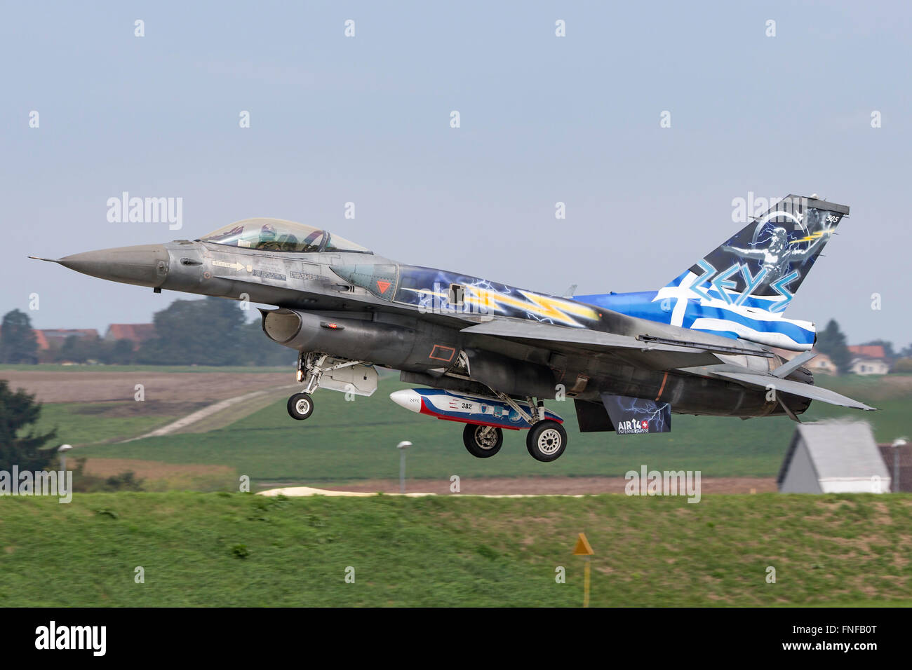Lockheed Martin F-16 Fighting Falcon marked in the special colours of ...