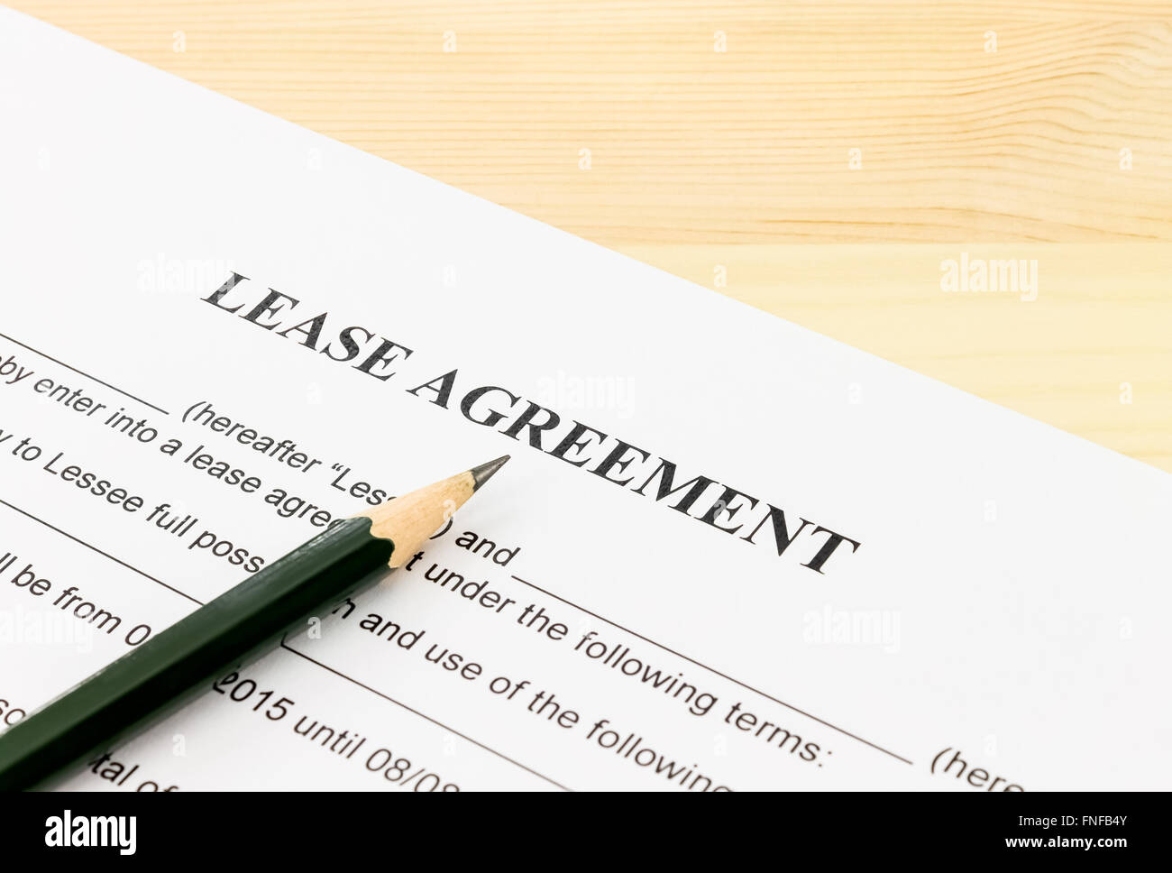 Lease agreement hi-res stock photography and images - Alamy