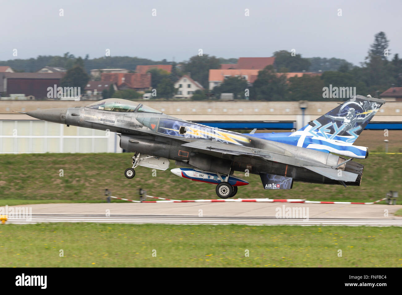 Lockheed Martin F-16 Fighting Falcon marked in the special colours of ...