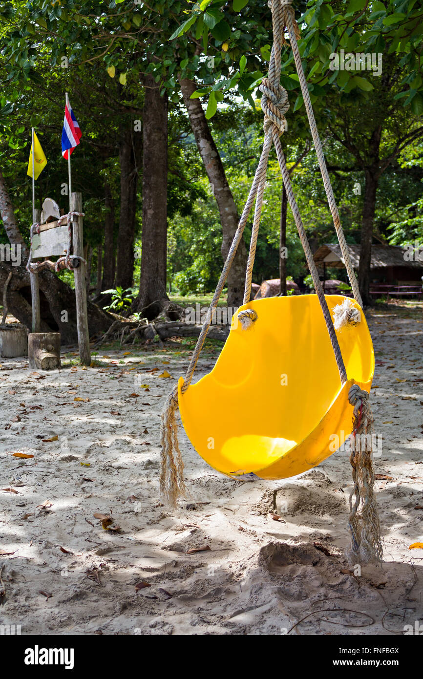 Swing yellow hi-res stock photography and images - Alamy