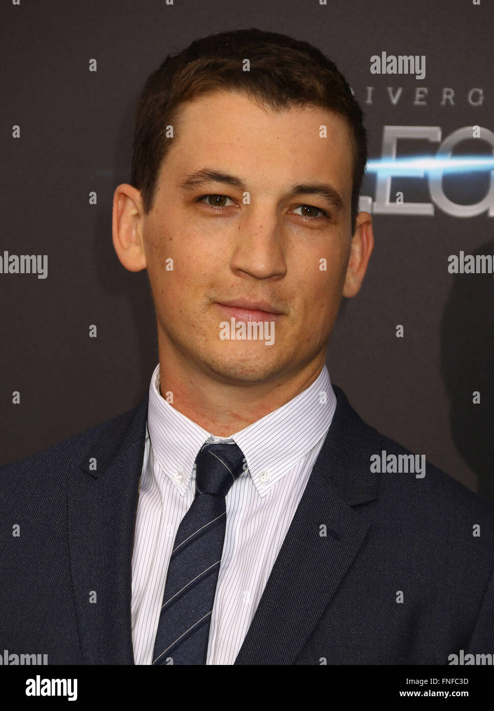 New York, USA. 14th Mar, 2016. Actor MILES TELLER attends the World ...