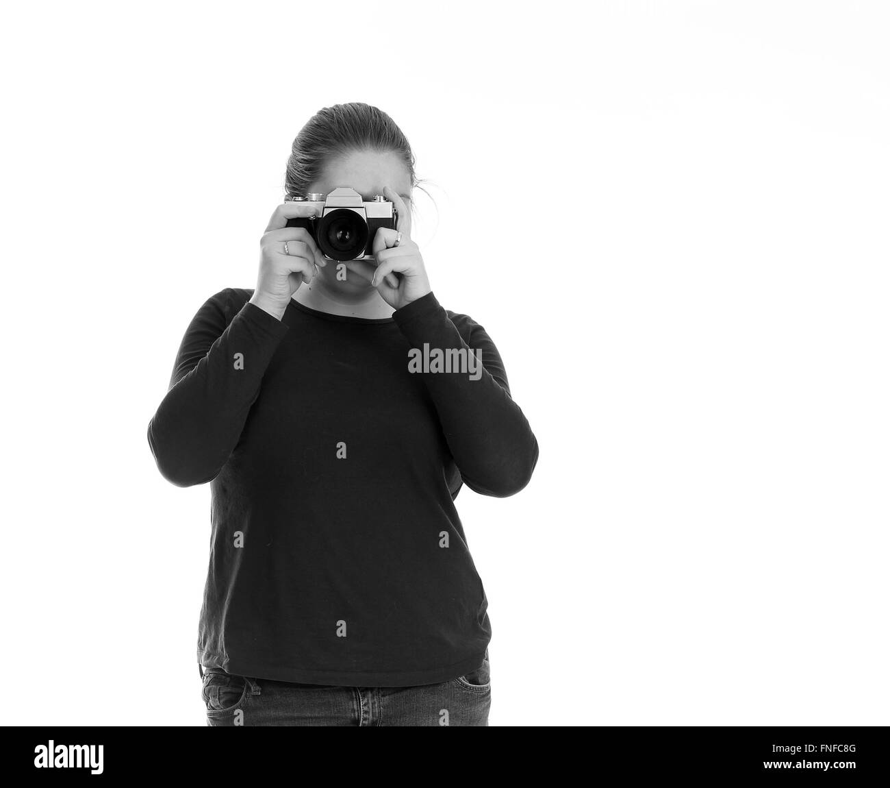 Russian teen model Black and White Stock Photos & Images - Alamy