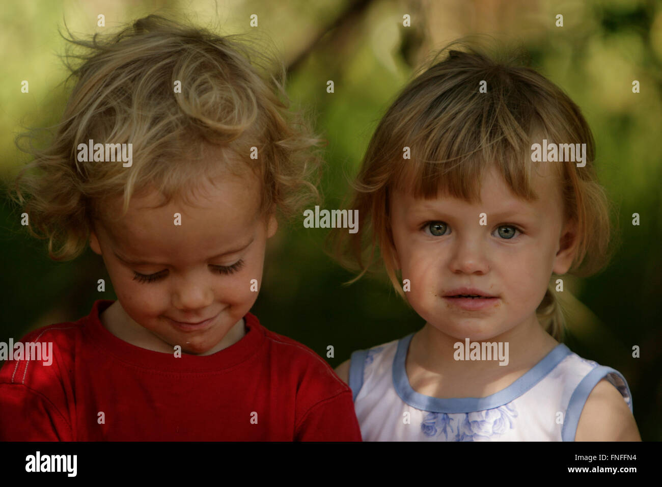 Boy and girl Stock Photo - Alamy