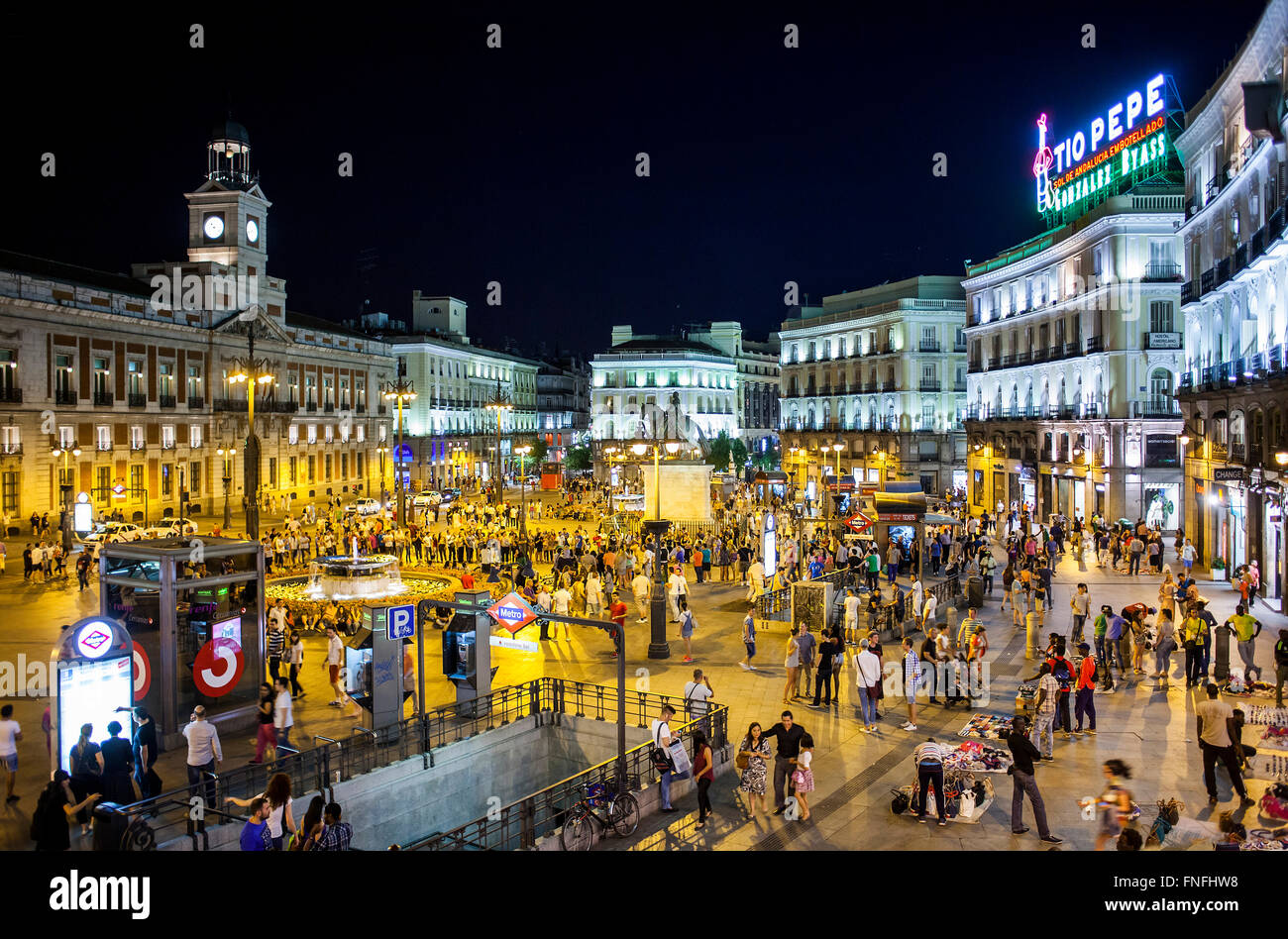 Puerta del Sol. Madrid. Spain Stock Photo - Alamy