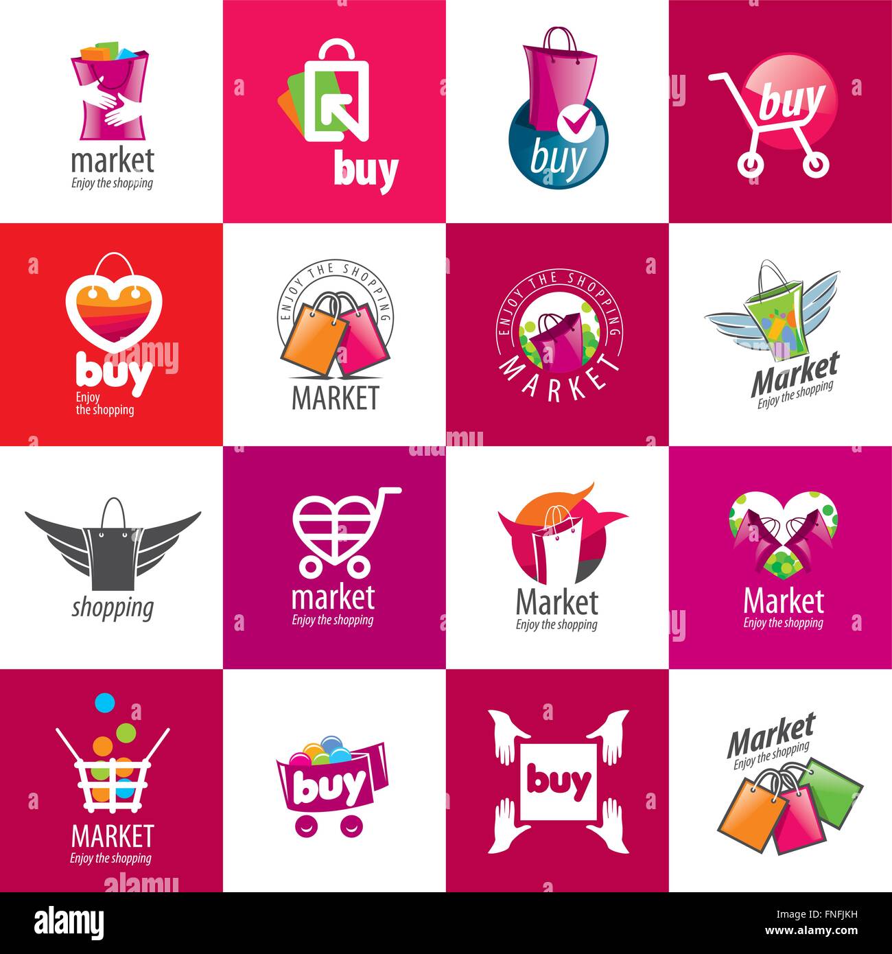 vector shopping logo Stock Vector Image & Art - Alamy