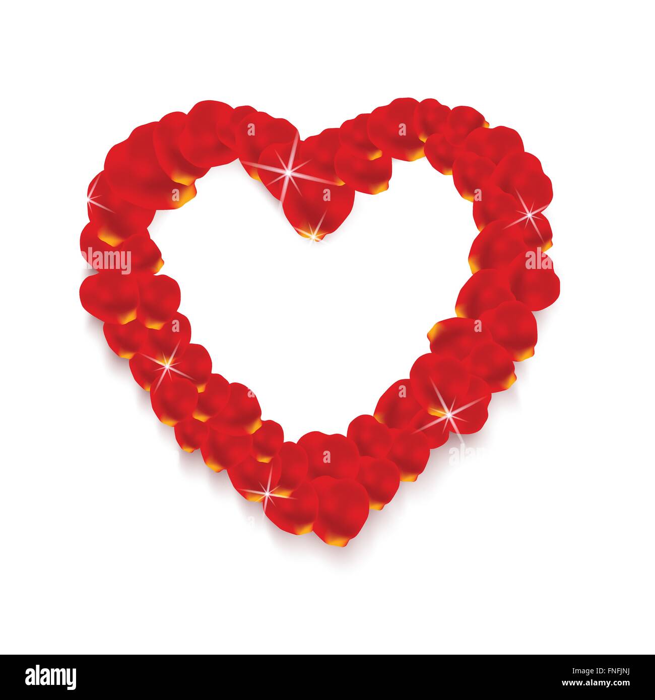 Heart shape made red Stock Vector Images - Alamy