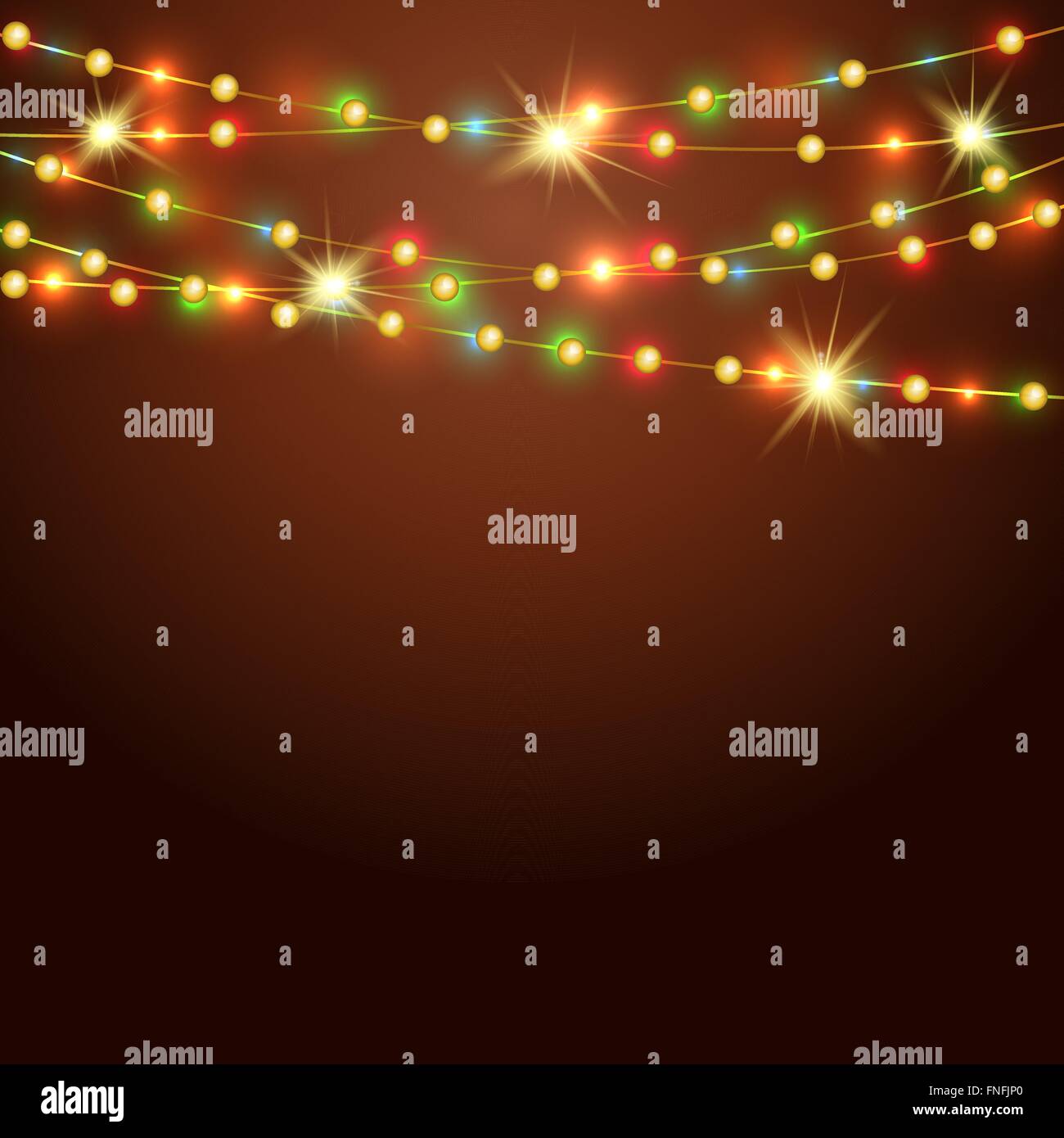 Holiday background with colored garland Stock Vector Image & Art - Alamy