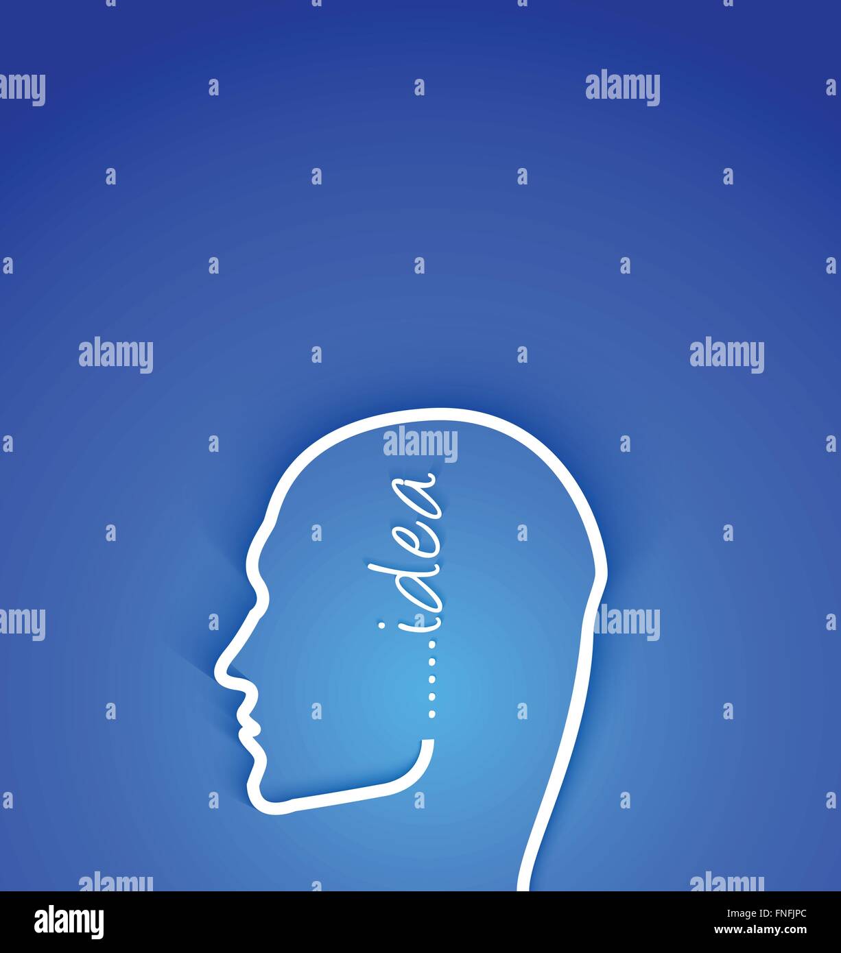 Thinking face white background Stock Vector Images - Alamy