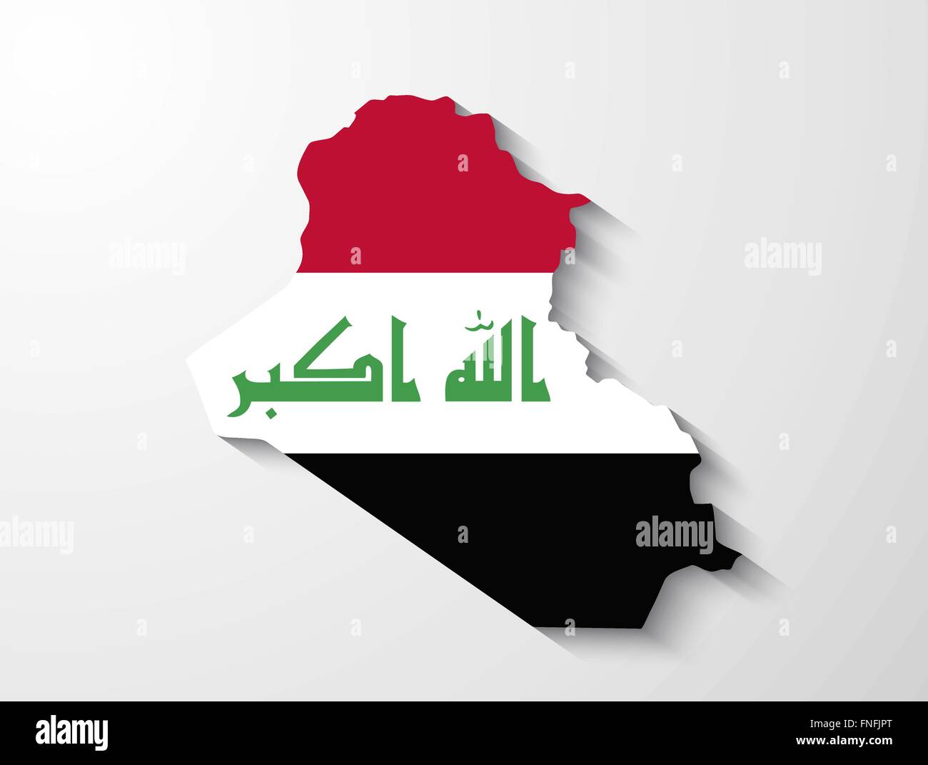 Iraq map vector hi-res stock photography and images - Alamy