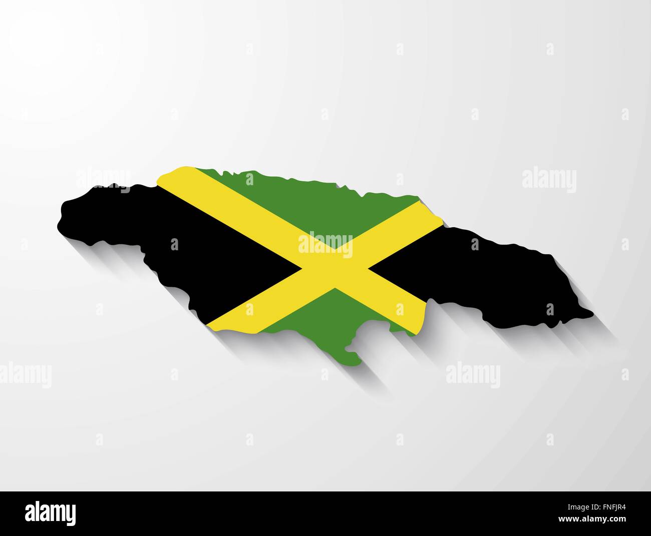 Jamaica flag map hi-res stock photography and images - Alamy