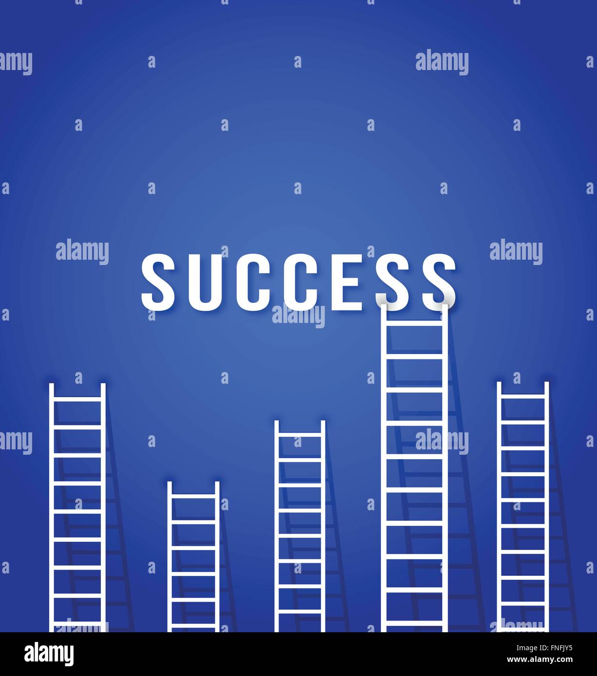 ladder to SUCCESS - concept business competition success Stock Vector ...