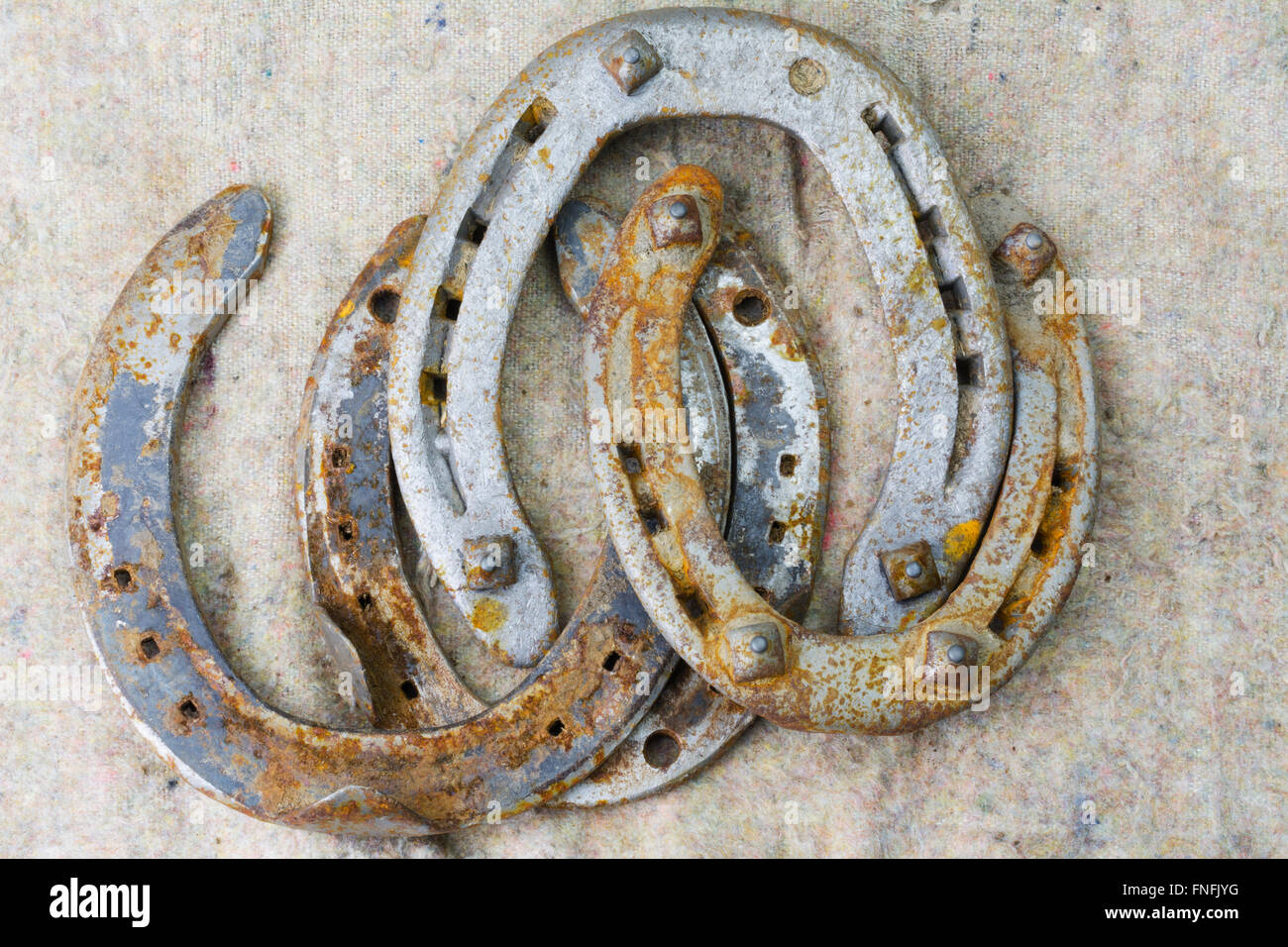 Iron horseshoes hi-res stock photography and images - Alamy