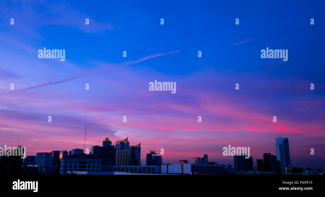 Evening sky colors Stock Photo - Alamy