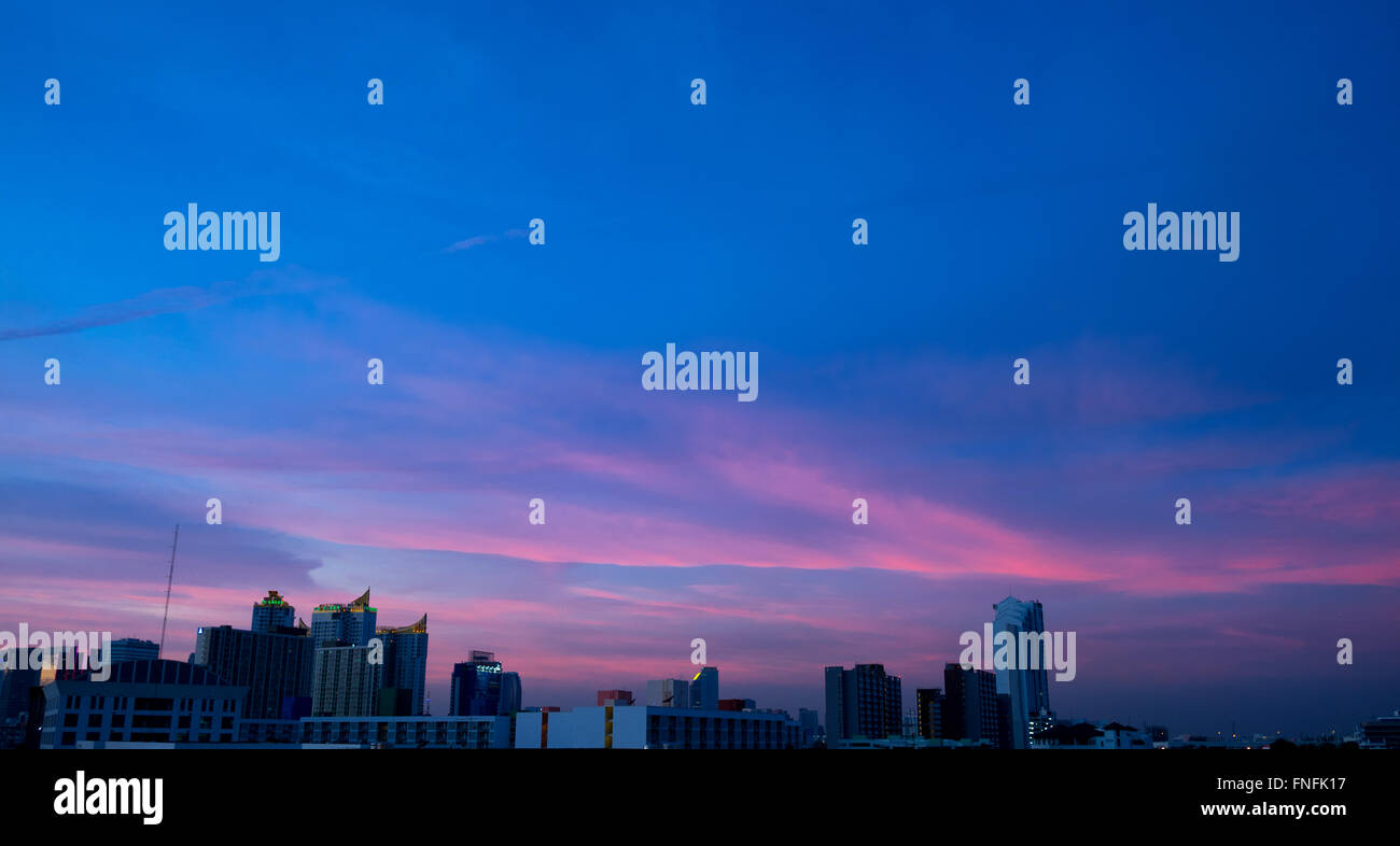 Evening sky colors Stock Photo - Alamy