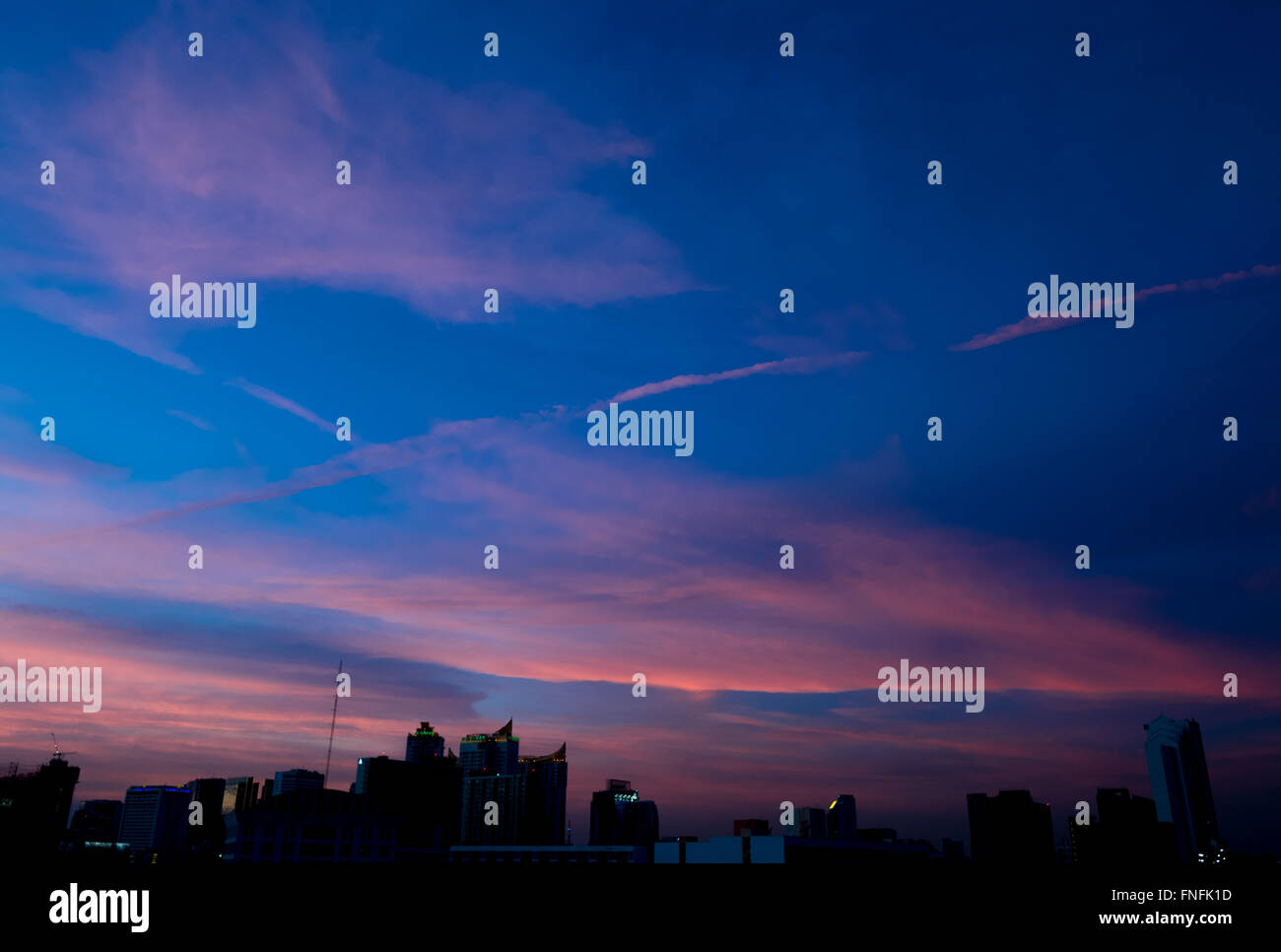 Evening sky colors Stock Photo - Alamy
