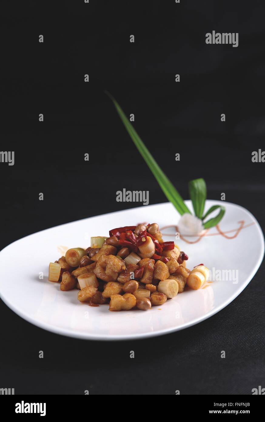 chili chicken cube Stock Photo - Alamy