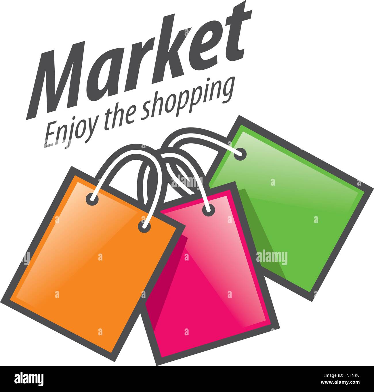 vector shopping logo Stock Vector Image & Art - Alamy