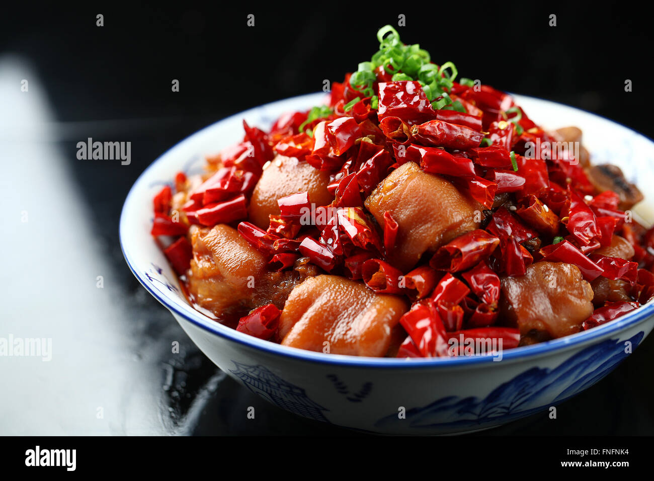 chili Pig Trotter in Vinegar Stock Photo - Alamy