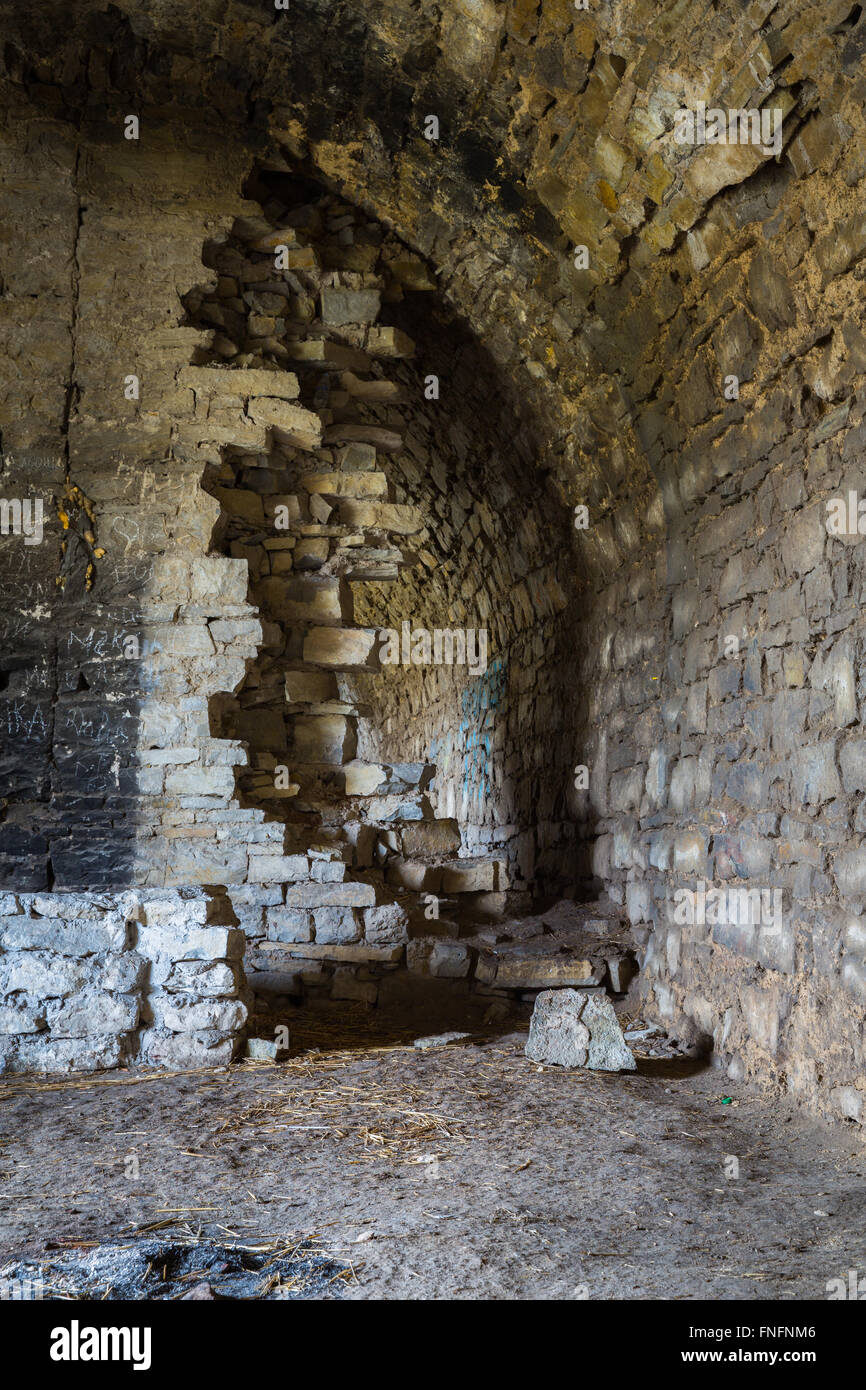 Dungeon of a medieval castle in the west of Ukraine Stock Photo - Alamy
