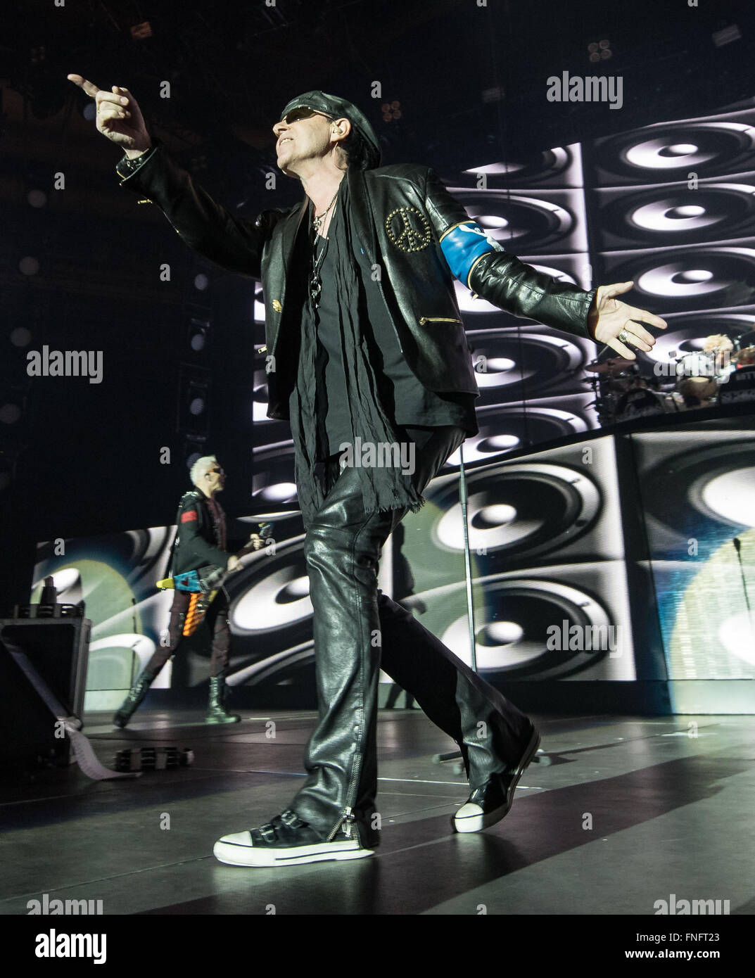 Stuttgart, Germany. 14th Mar, 2016. The rock band Scorpions with singer ...