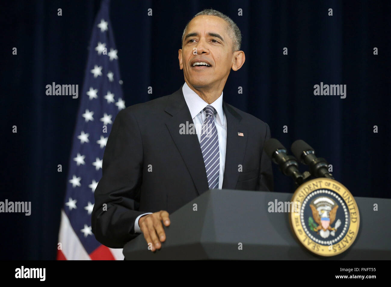United Stares President Barack Obama addresses the Chief of Missions ...