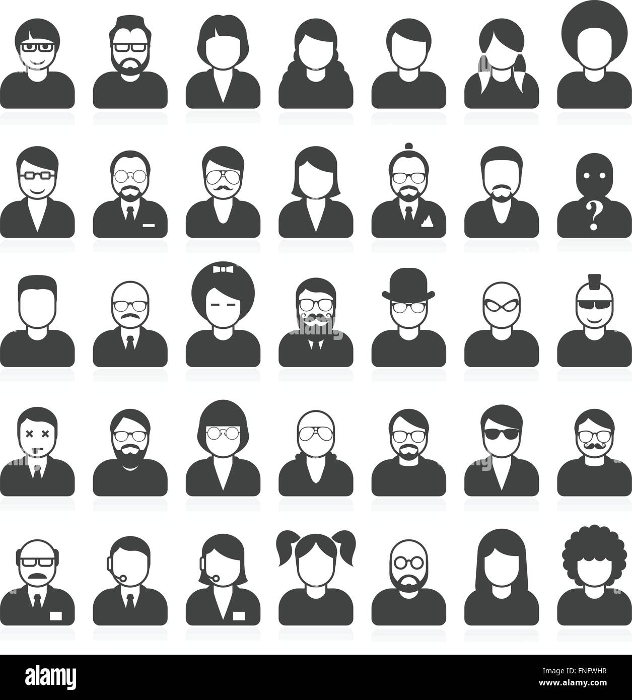 People avatars in social Stock Vector Images - Alamy
