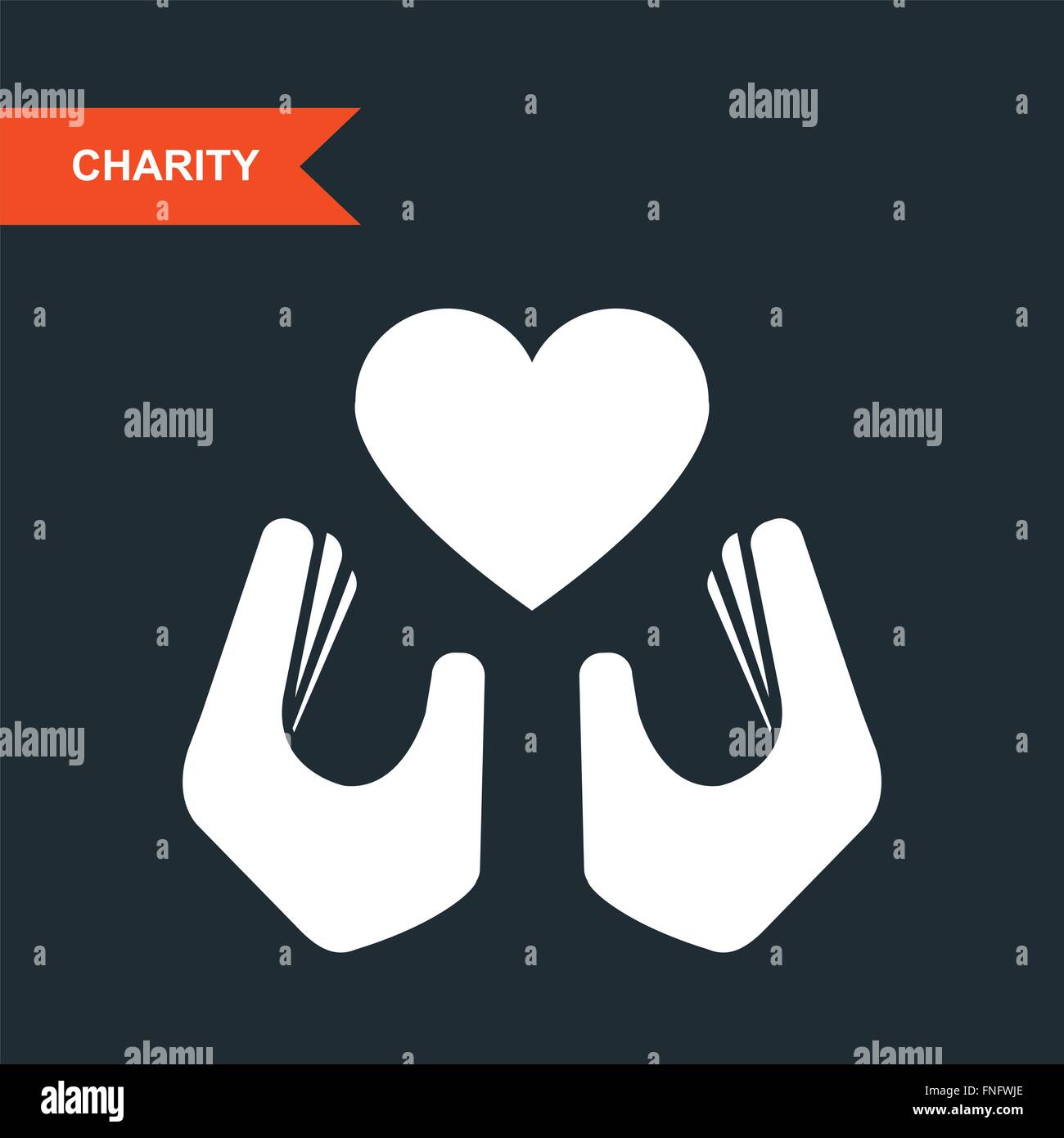 Donation heart concept Stock Vector Images - Alamy