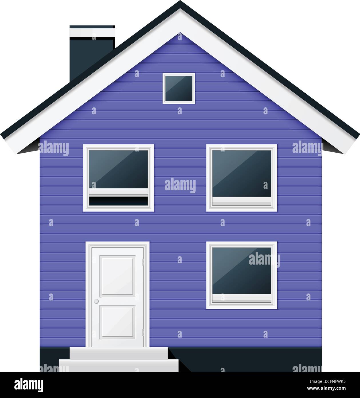 Two story house vector vectors hi-res stock photography and images - Alamy