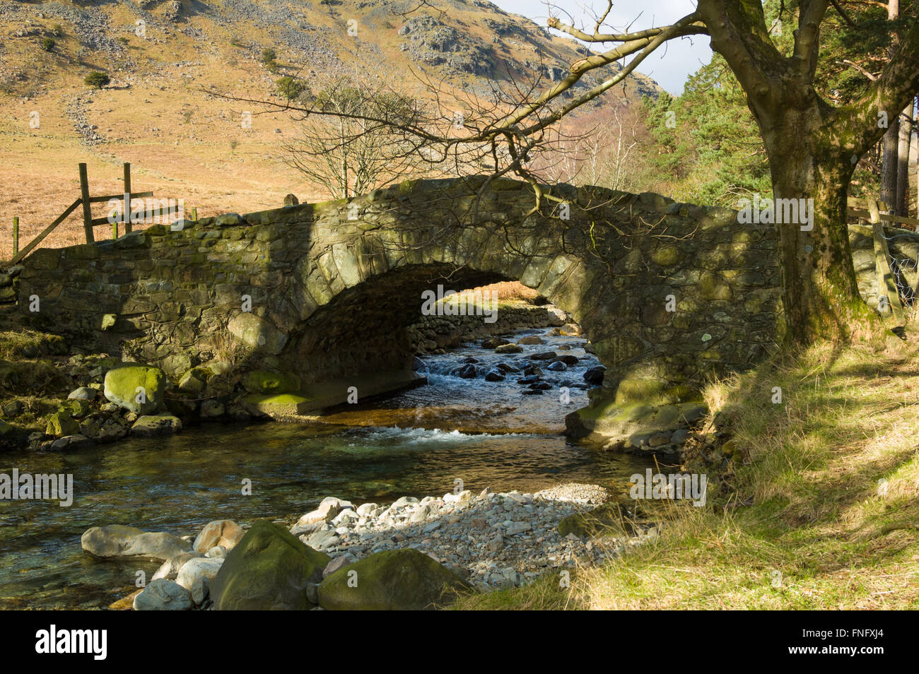 Bridge over Nether Beck at Wasdale, Cumbria Stock Photo - Alamy