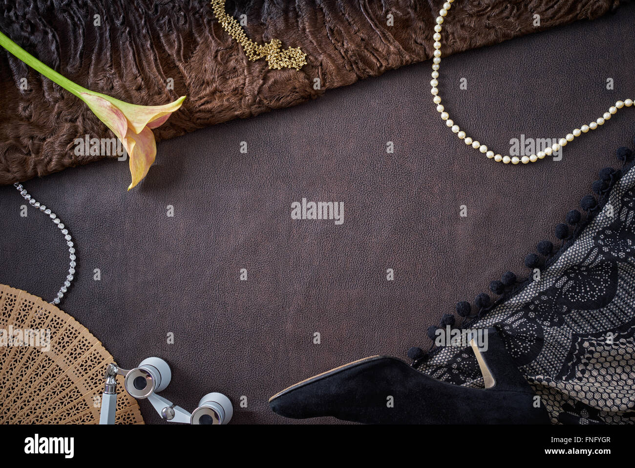 Feminine objects - visit at the opera Stock Photo - Alamy
