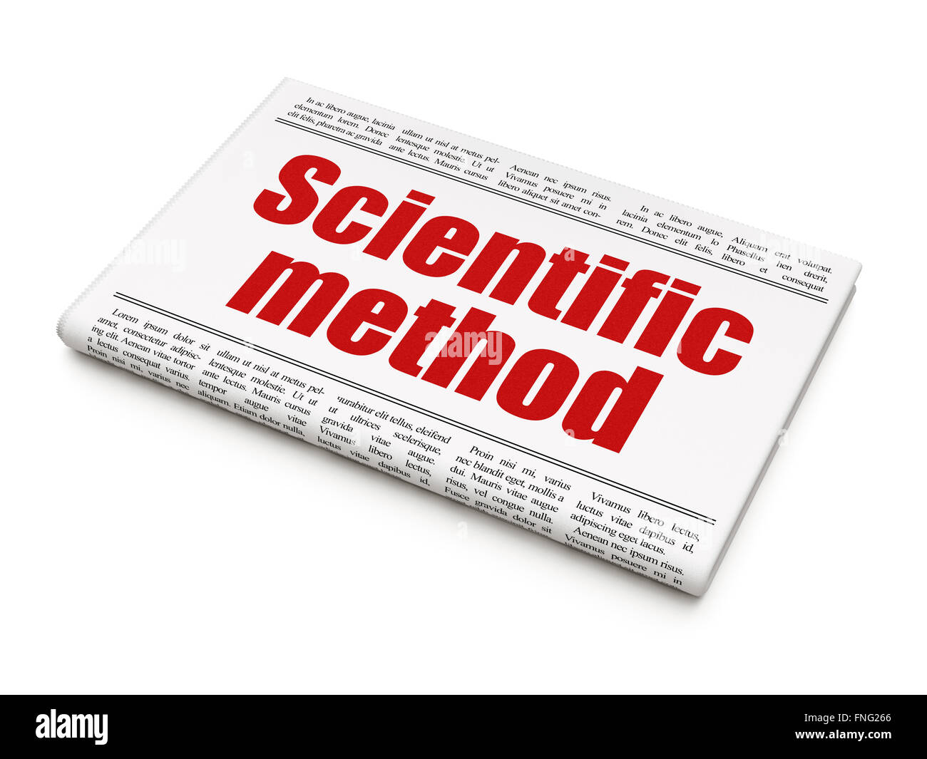 Science concept: newspaper headline Scientific Method Stock Photo - Alamy