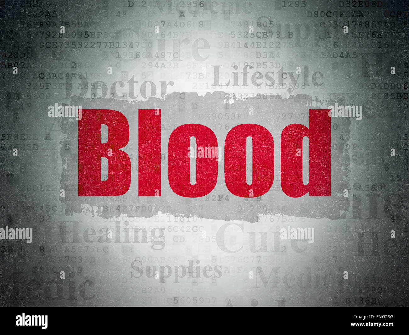 Healthcare concept: Blood on Digital Paper background Stock Photo - Alamy
