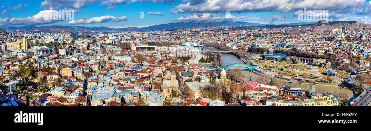Panoramic view of Tbilisi, Georgia Stock Photo - Alamy