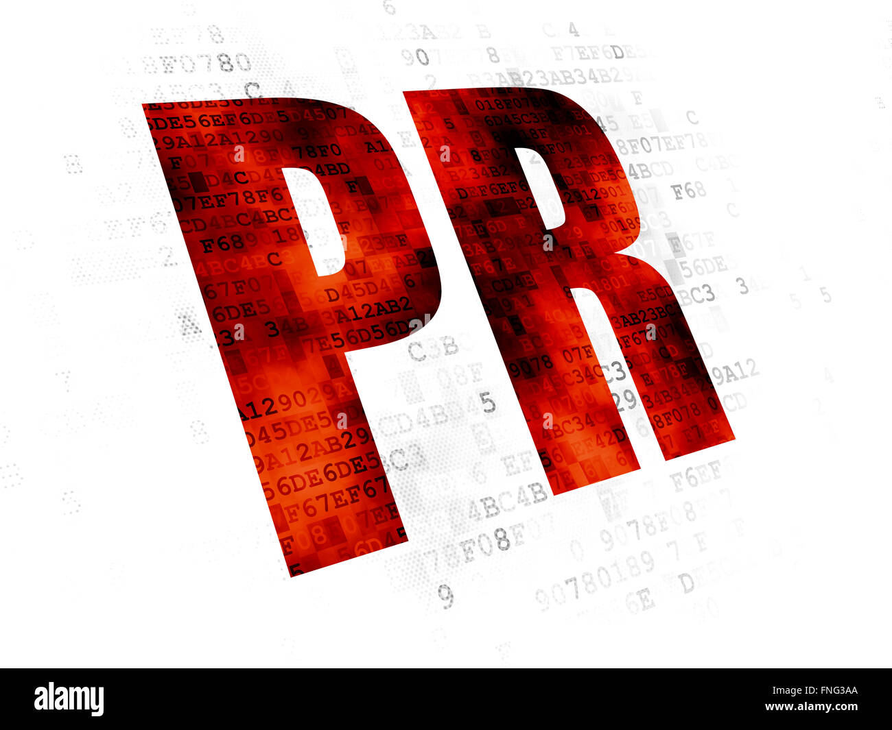 Marketing concept: PR on Digital background Stock Photo - Alamy
