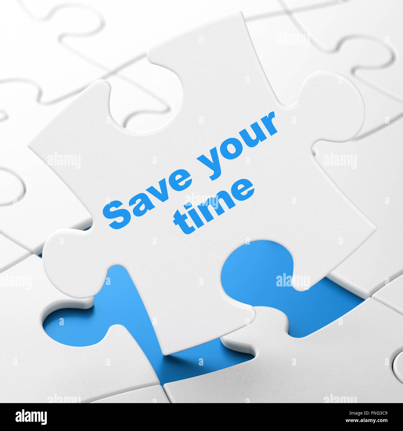 Timeline concept: Save Your Time on puzzle background Stock Photo - Alamy