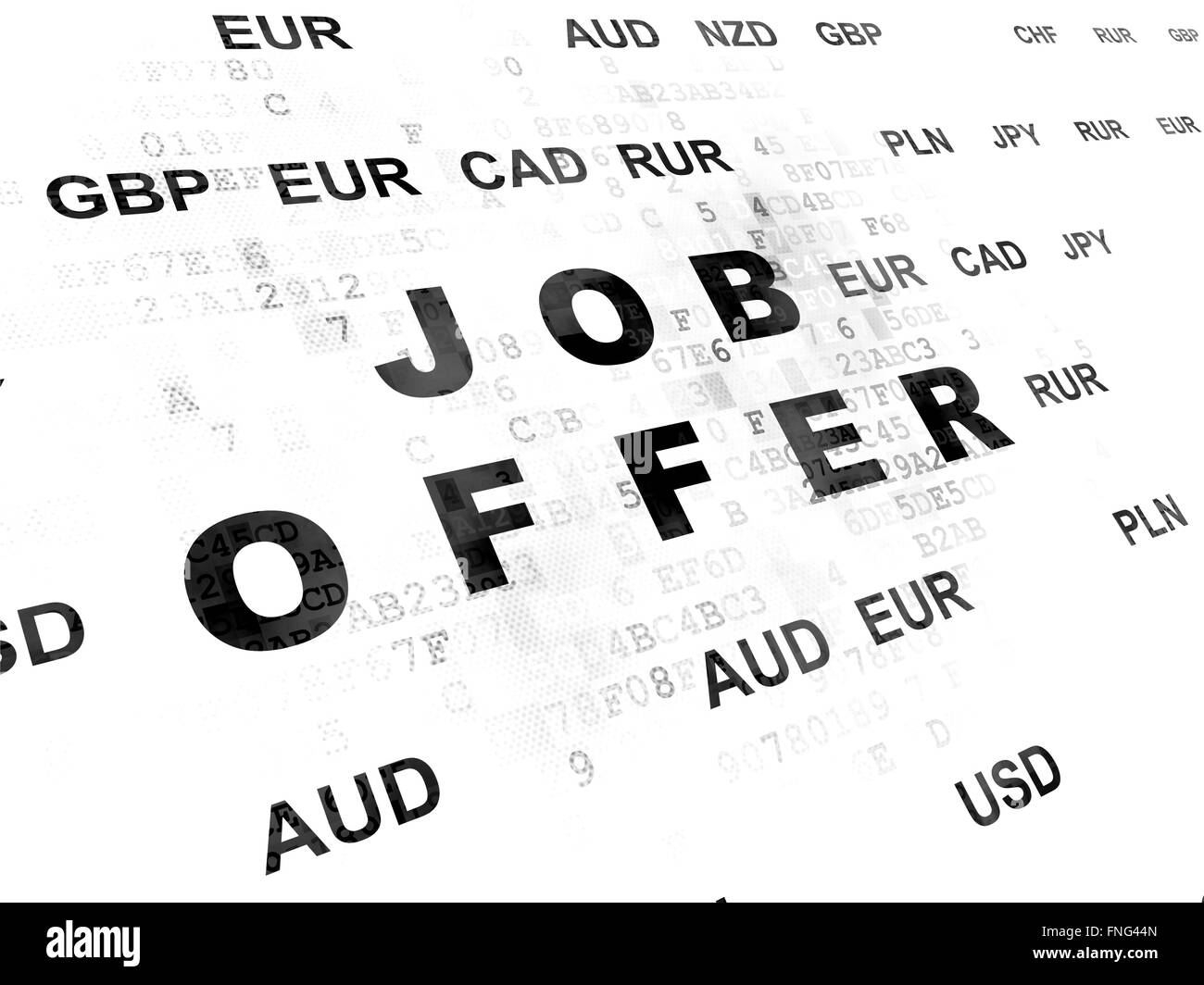 Business concept: Job Offer on Digital background Stock Photo - Alamy
