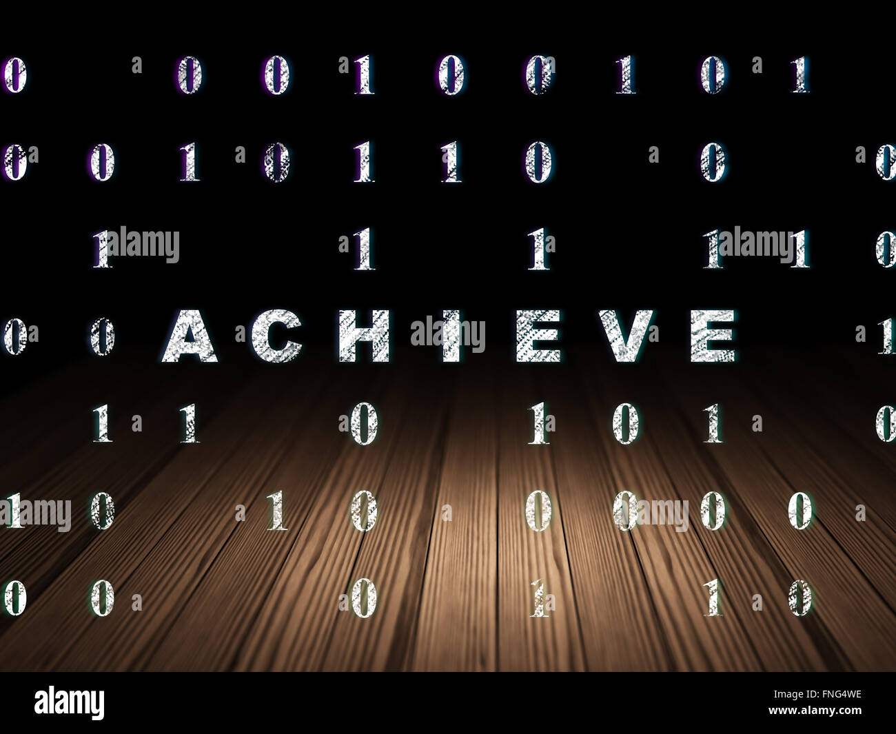 Business concept: Achieve in grunge dark room Stock Photo - Alamy