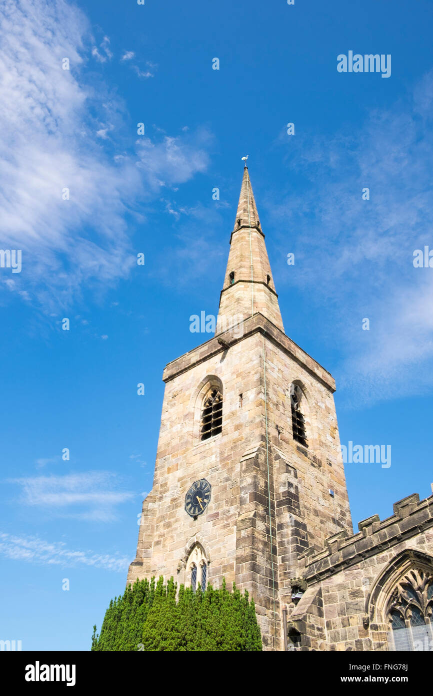 St Mary's Church, Astbury Stock Photo - Alamy