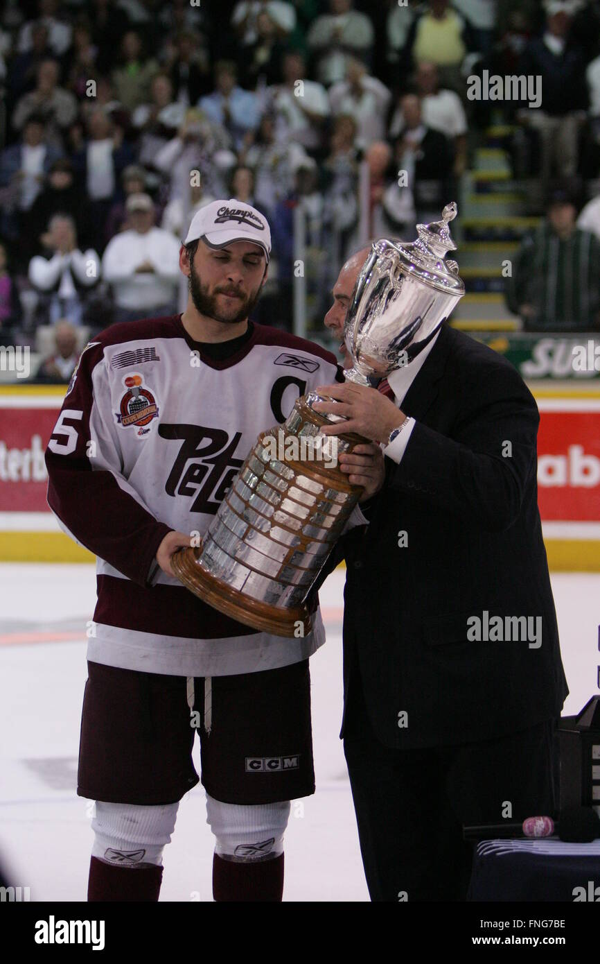 Captain Jamie Tardif of the Peterborough Petes, Accepts the OHL ...