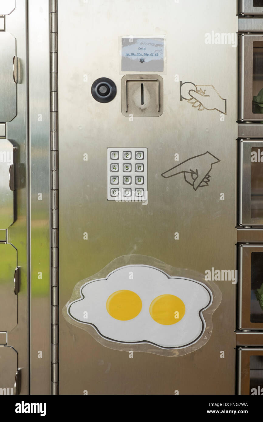 Egg Box Shop, egg vending machine Stock Photo - Alamy