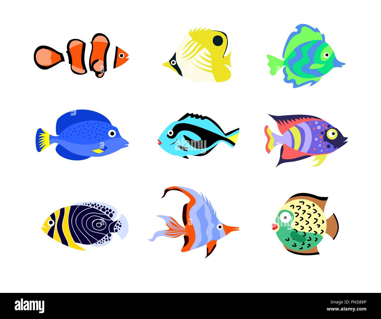 Aquarium fish salt water Cut Out Stock Images & Pictures - Alamy