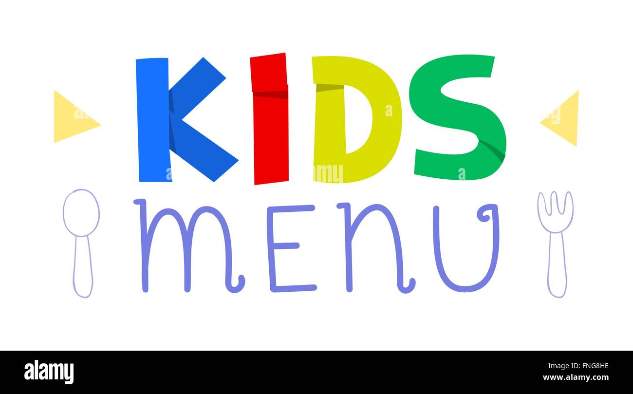 Kids Menu Logo Kids Menu Icon Vector Images | Depositphotos