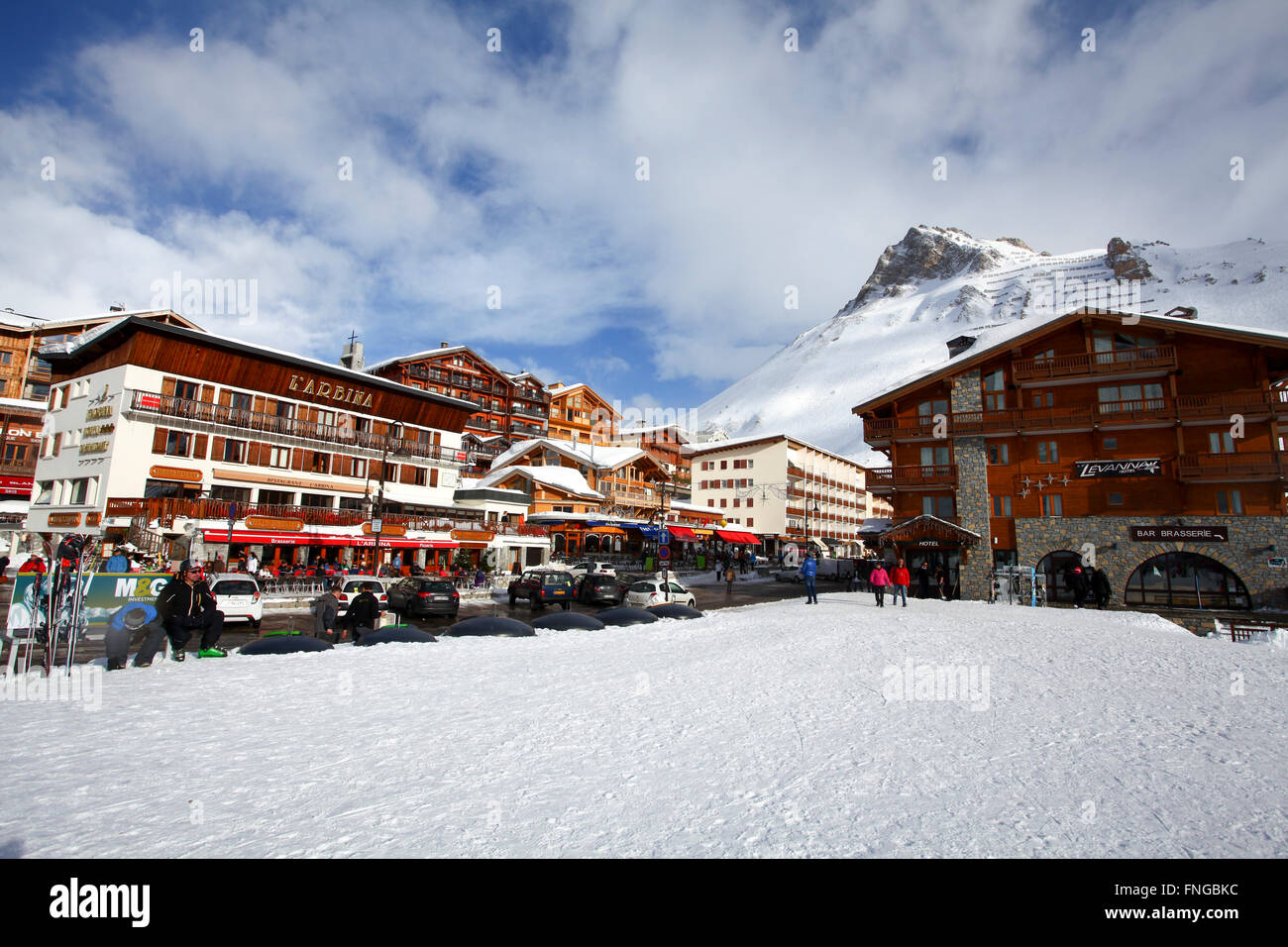 Tignes, France, Ski resort Stock Photo - Alamy